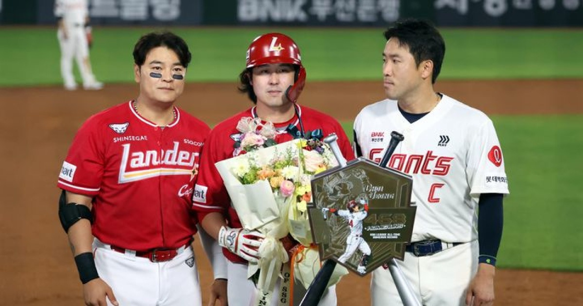 '최정 468홈런 신기록' SSG, 롯데 제압…KIA 윤영철 시즌 3승(종합)