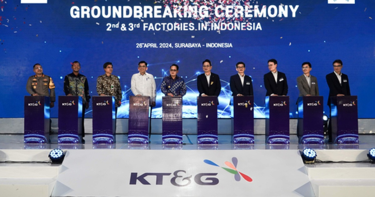 New KT&G CEO attends groundbreaking ceremony for company's next Indonesian factories