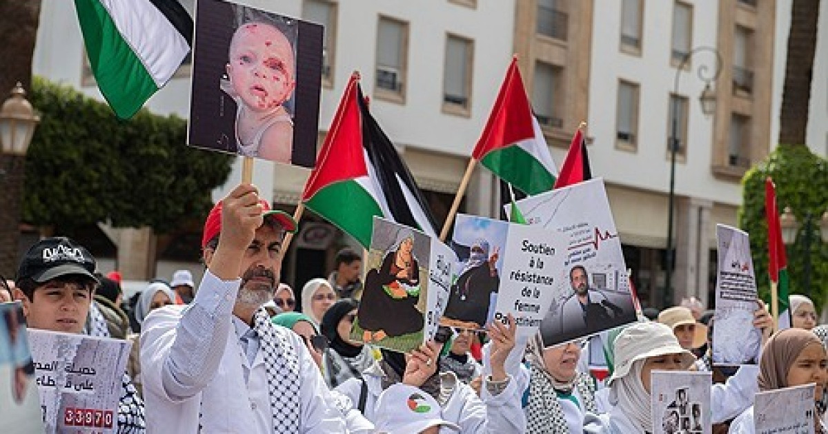 MOROCCO PROTEST ISRAEL GAZA CONFLICT