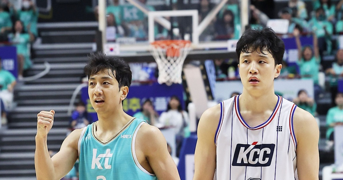 전반 0점 배스, 후반 36점 맹폭...KT, KCC 잡고 농구 챔피언전 1승1패