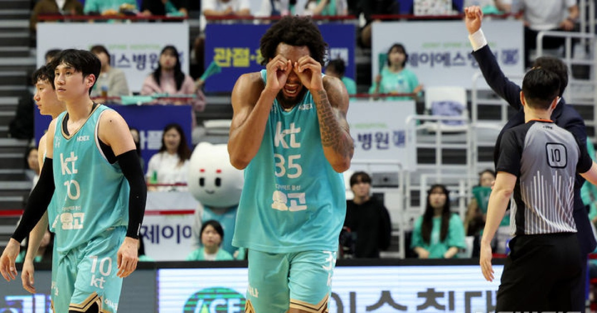 '배스·허훈 58점 합작' KT, 챔프전 2차전서 KCC 꺾고 1승1패 동률