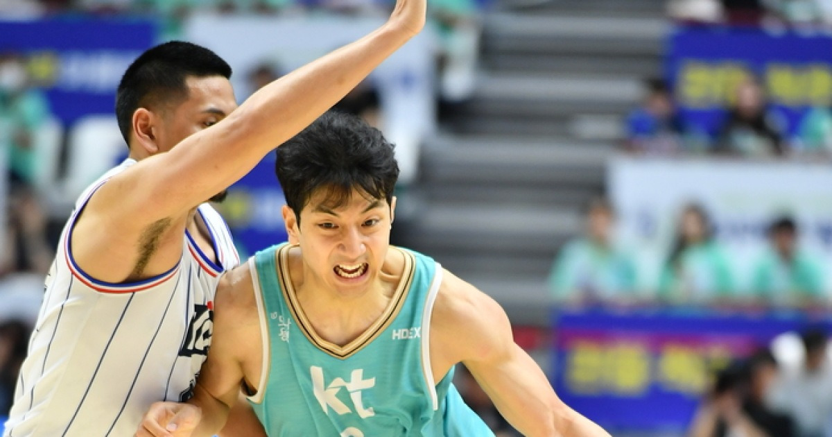 “참 대단했다” 허훈 풀타임 투혼에 적장도 칭찬···KT, KCC 꺾고 챔프전 1승1패 원점