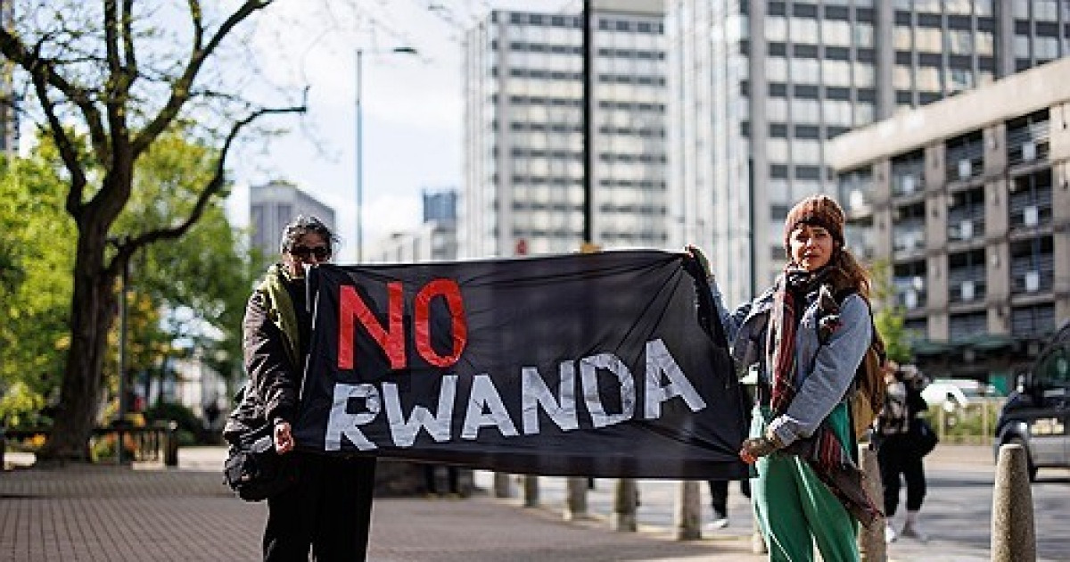 epaselect BRITAIN RWANDA IMMIGRATION PROTEST