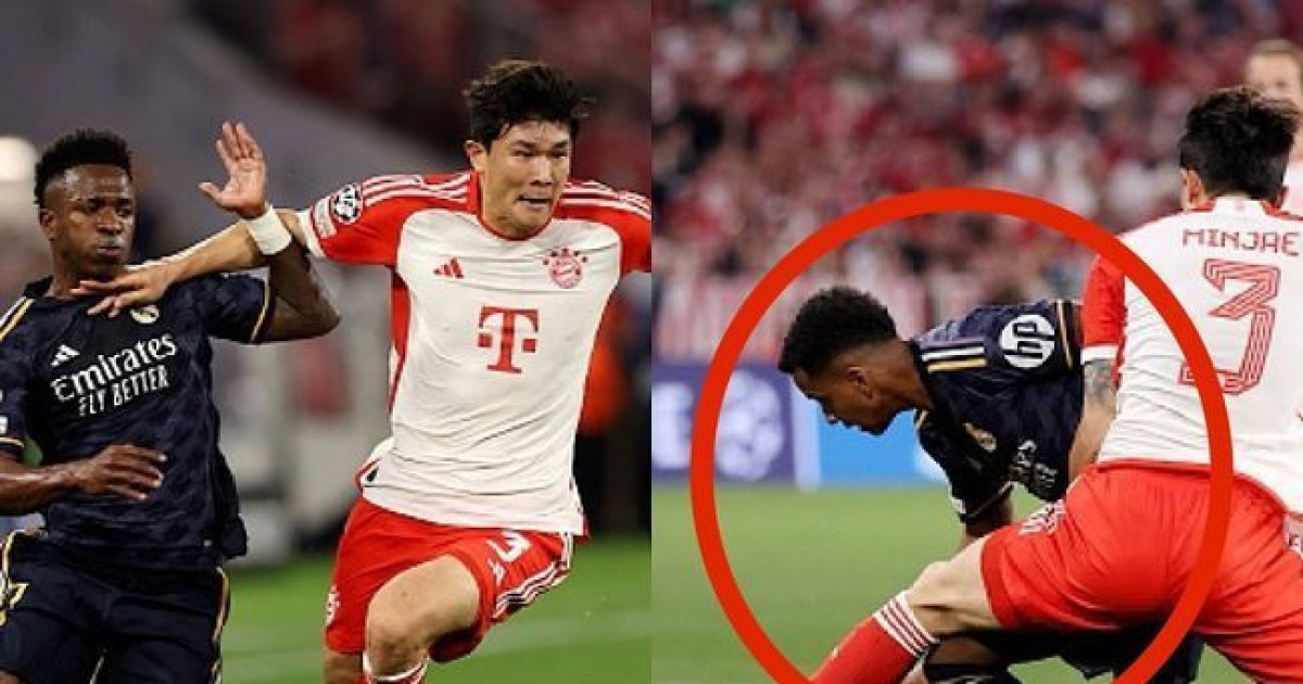 몸싸움에서 번뜩인 KIM, PK 헌납으로 나락... 뮌헨, 레알과 UCL 4강 1차전 2-2 무승부→'지옥의 원정' 부담감 '백배'