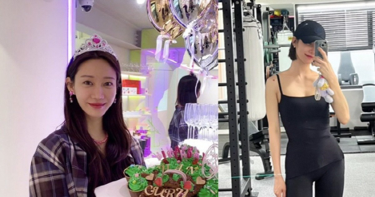 '42kg' 한그루, 쌍둥이 낳고도 이 몸매…18kg 뺀 후에도 열심히 운동