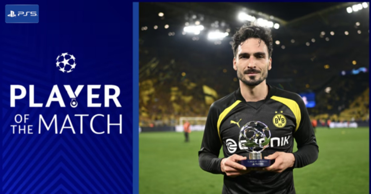 음바페-뎀벨레 상대로 '노장의 품격' 보여준 훔멜스, PSG전 POTM 선정 [공식발표]