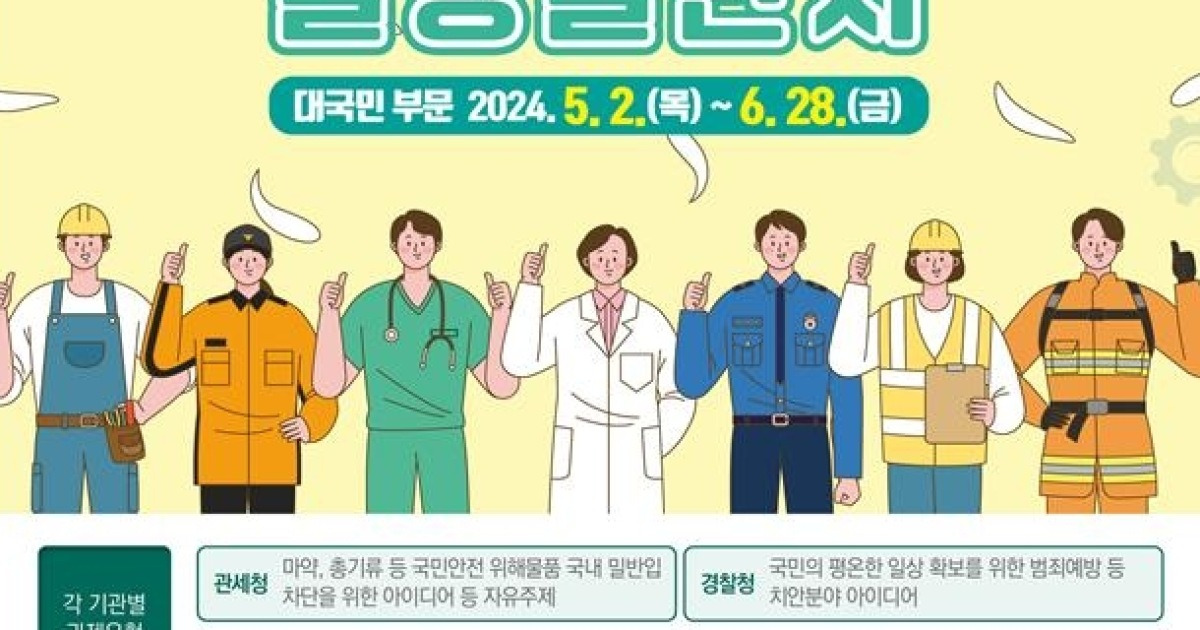 사건·사고 현장서 국민안전 지킬 아이디어 공모전
