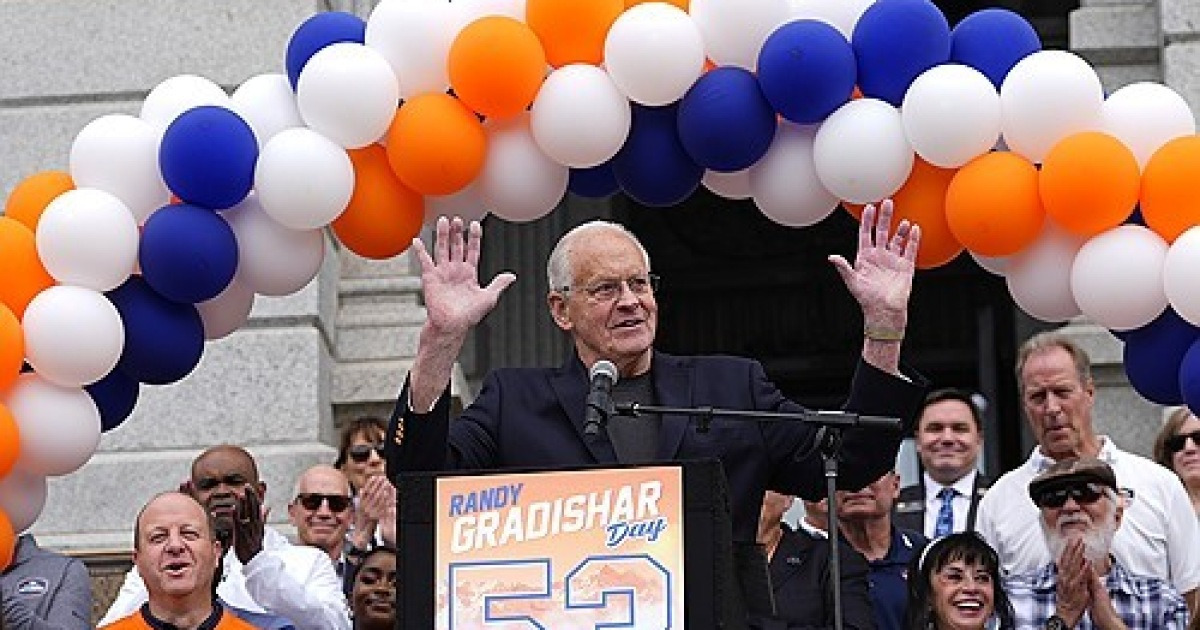 Broncos Gradishar Celebration Football