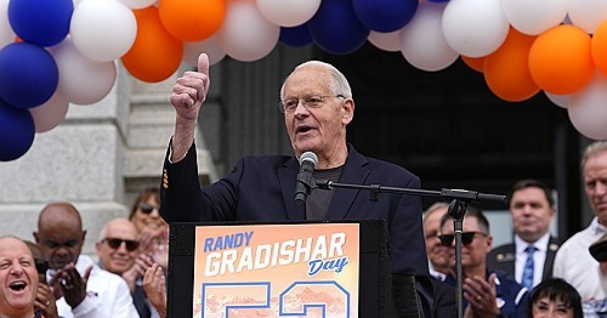 Broncos Gradishar Celebration Football