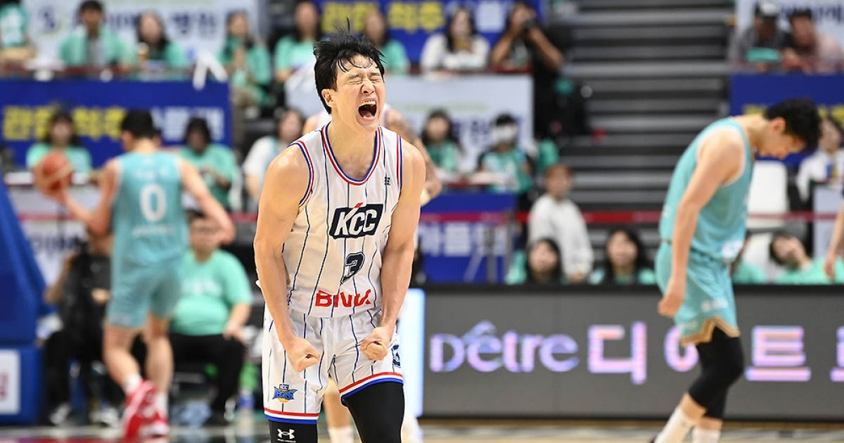 '5위→챔피언' 새 역사 썼다…'슈퍼팀' KCC, KT 제압하고 13년 만에 챔프전 우승!