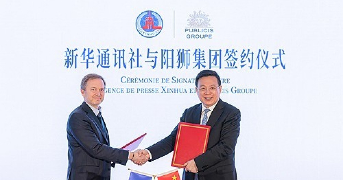 FRANCE-PARIS-CHINA-XINHUA-FU HUA-PUBLICIS GROUPE-MOU