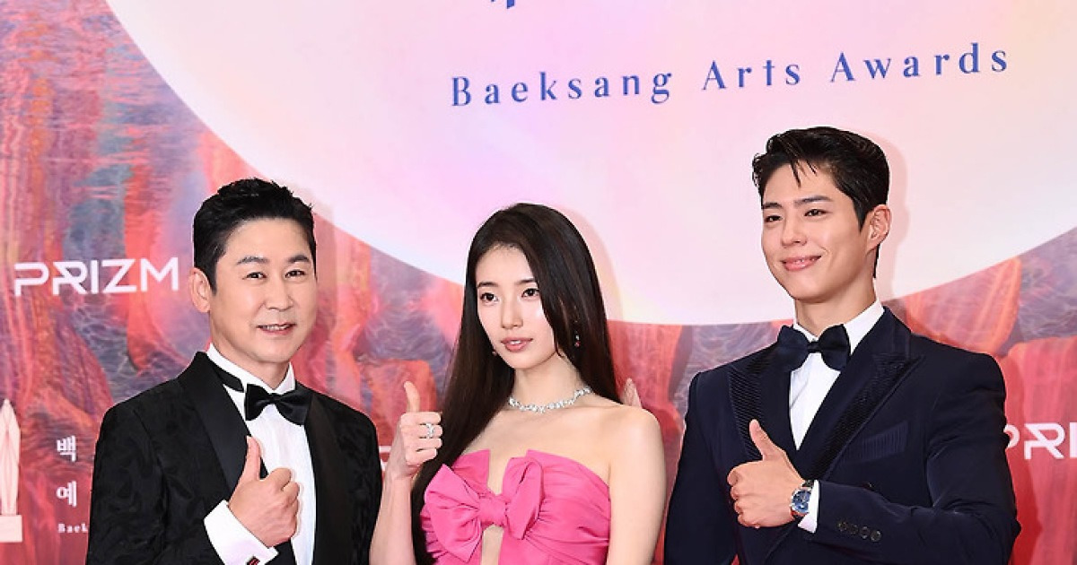 신동엽-수지-박보검, '백상예술대상' 3MC[엑's HD포토]