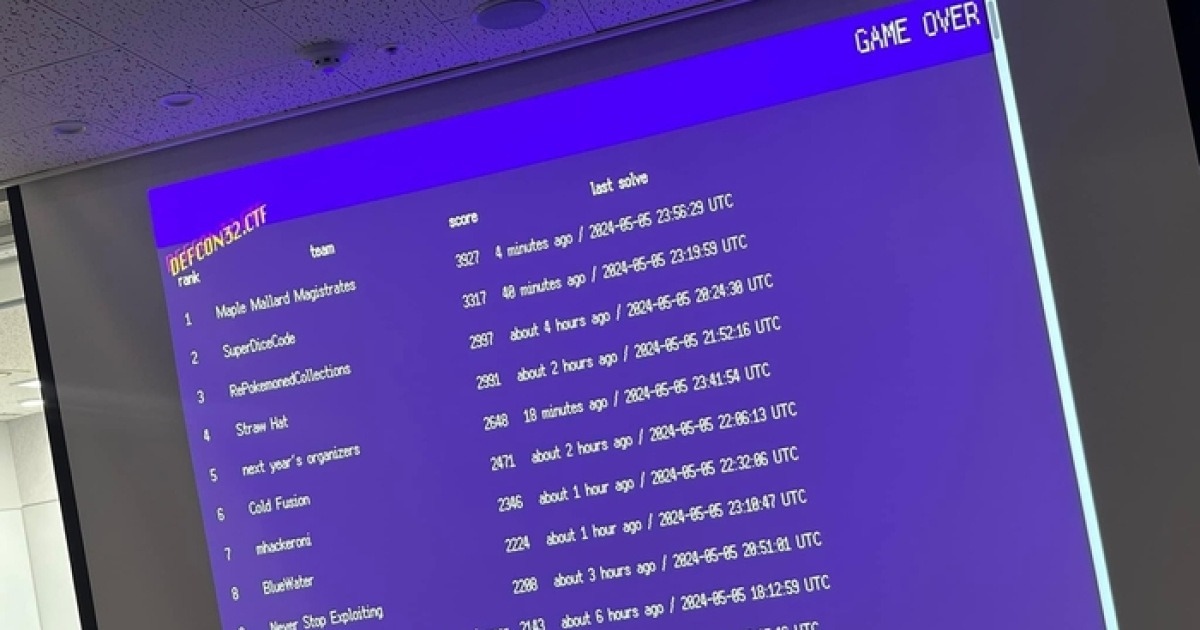 다국적 해커그룹 SuperDiceCode, DEFCON 본선 진출