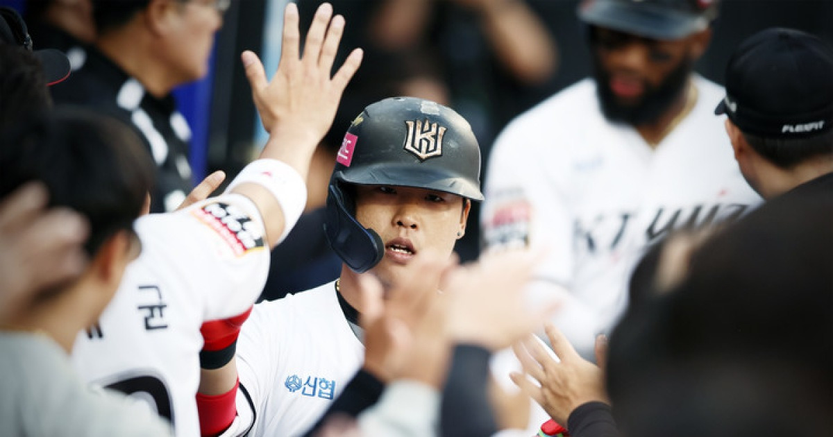 '10위→7위, 5연승' DTD 아닌 UTU=KT, 쿠에바스 6이닝 1실점+강백호 '미친 4안타' 對 NC 6-2 승리의 질주 [수원에서mhn]