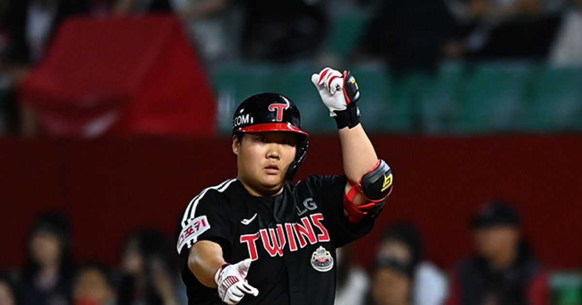 '김범석 동점타' LG, SSG에 3-1 역전승