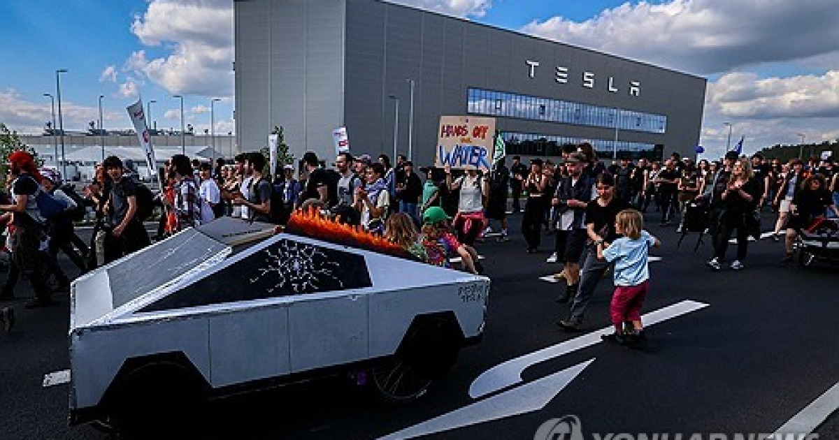 GERMANY TESLA PROTEST