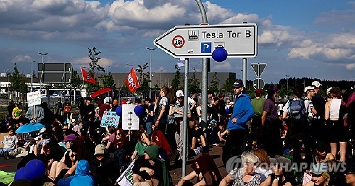 GERMANY TESLA PROTEST