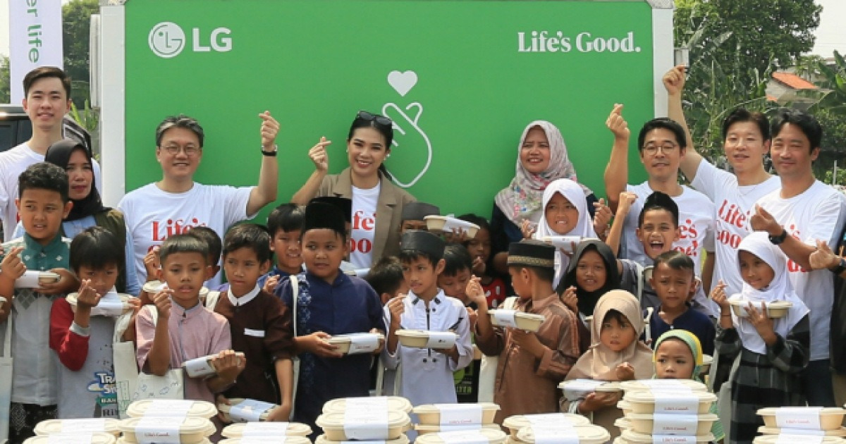 LG, 인도네시아서 음식기부 캠페인