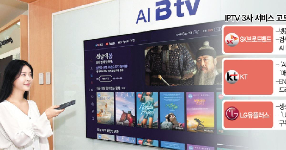 이달부터 Btv서도 넷플 본다···콘텐츠 힘주는 IPTV