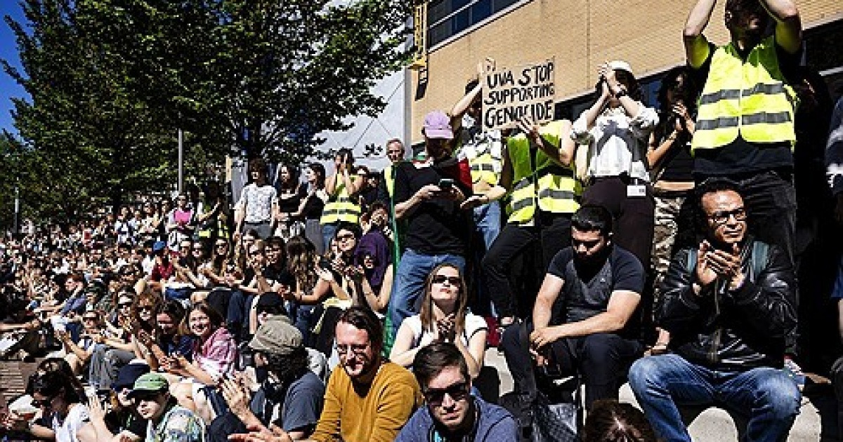NETHERLANDS UVA PROTEST POLICE