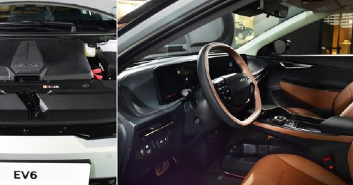 [머니S포토] 수평적 조형·新 디자인 요소로 모던함 강조 '더 뉴 EV6'실내