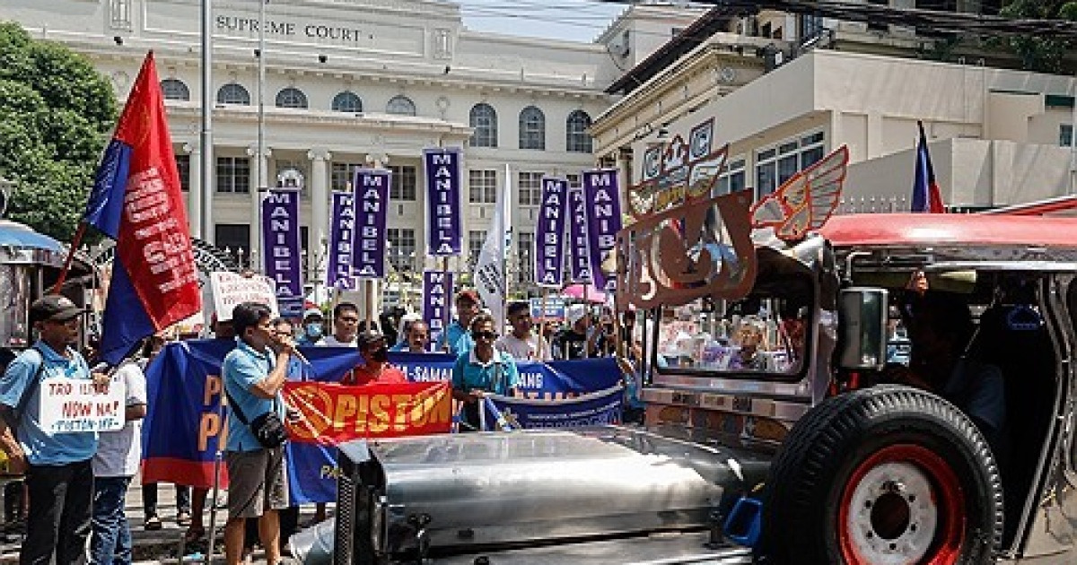 PHILIPPINES PPROTEST JEEPNEY MODERNIZATION