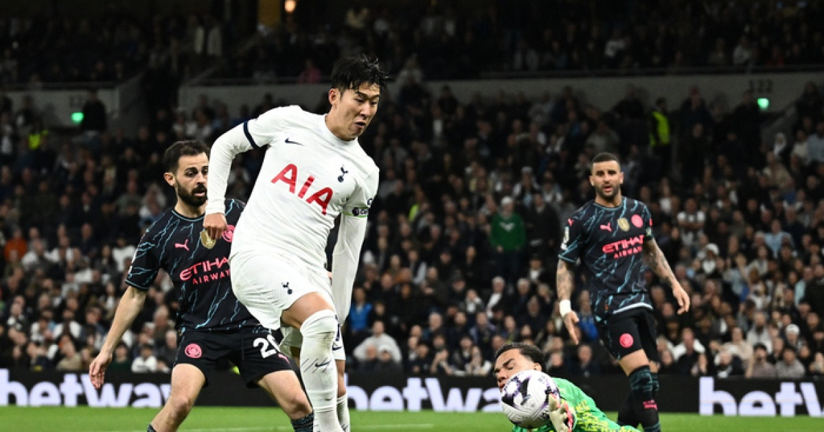 손흥민 빅찬스 날렸다! ‘백업GK’에 막힌 18호골→토트넘 UCL 복귀 무산