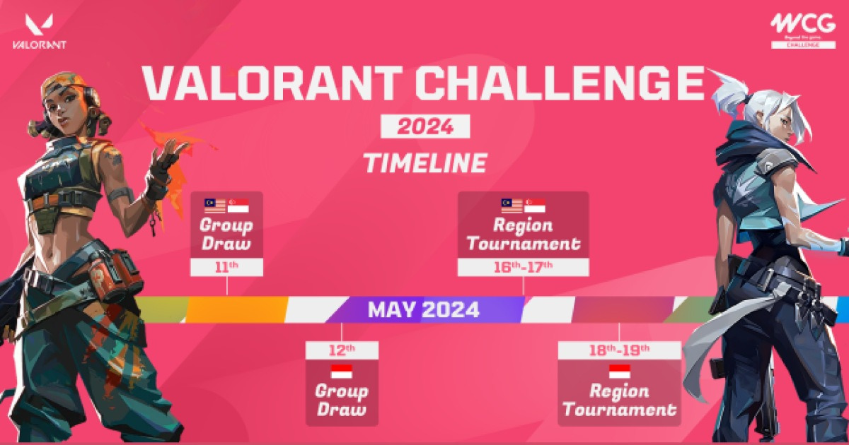 ‘WCG 2024 챌린지 동남아시아: 발로란트’ 16일부터 4일간 열려