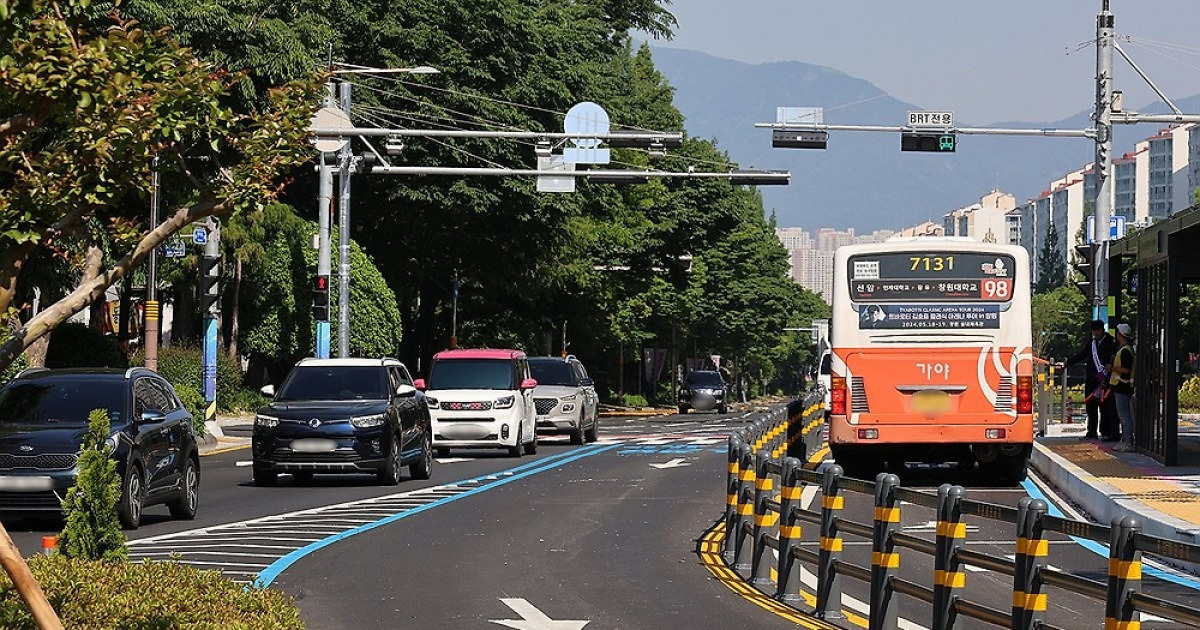 창원 S-BRT 개통 첫 날