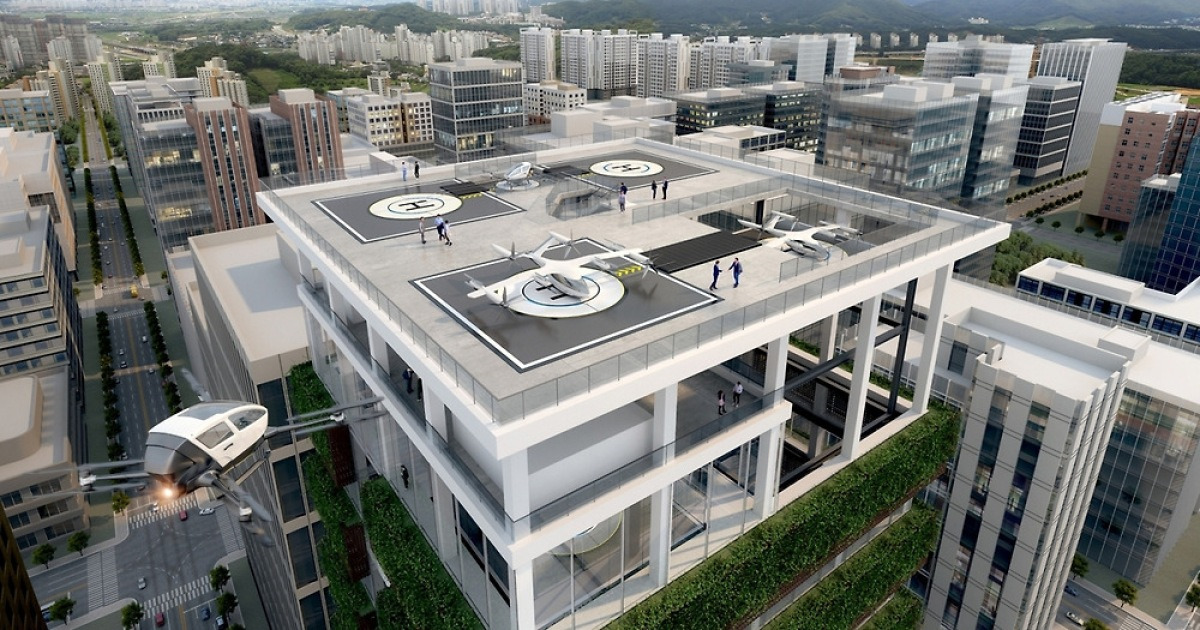 현대엘리베이터, UAM 상용화 위한 도심형 버티포트 만든다