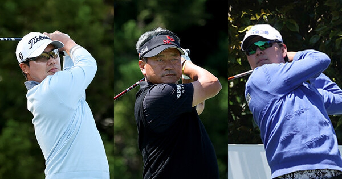 김진성, '제주 돌풍'에 유일한 1언더파로 선두…최경주 1타차 2위, 이정환 2타차 6위 [KPGA SK텔레콤오픈]