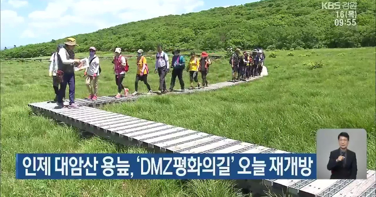 인제 대암산 용늪, ‘DMZ평화의길’ 오늘 재개방