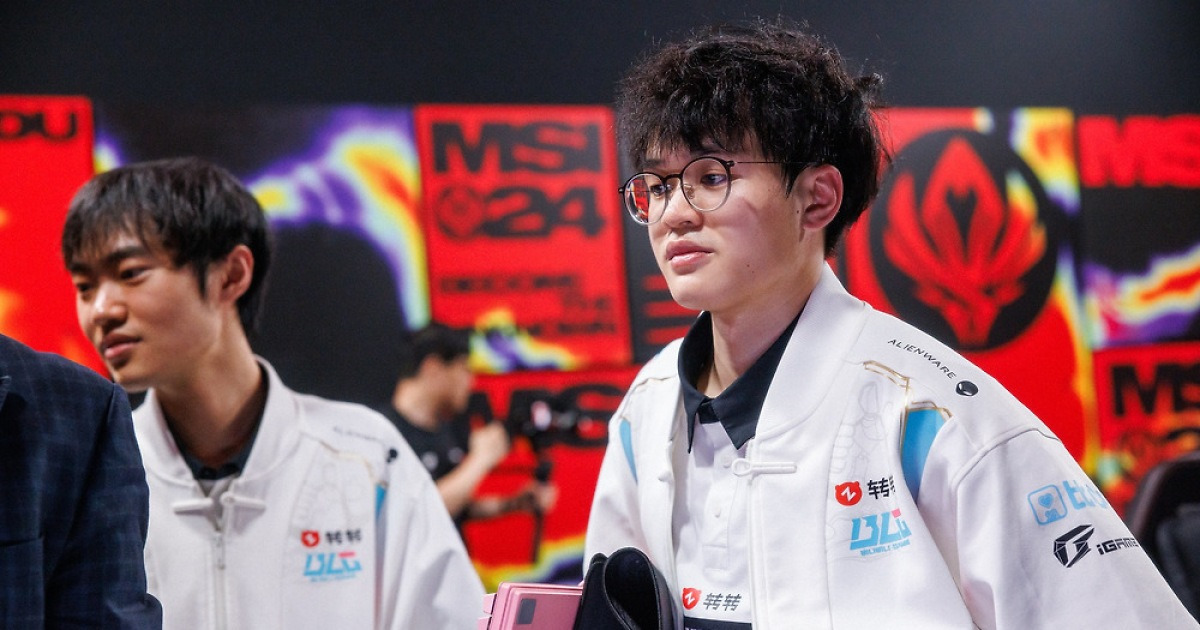 BLG '쉰', "초반 공격적인 G2와 정면으로 맞붙고 싶다"