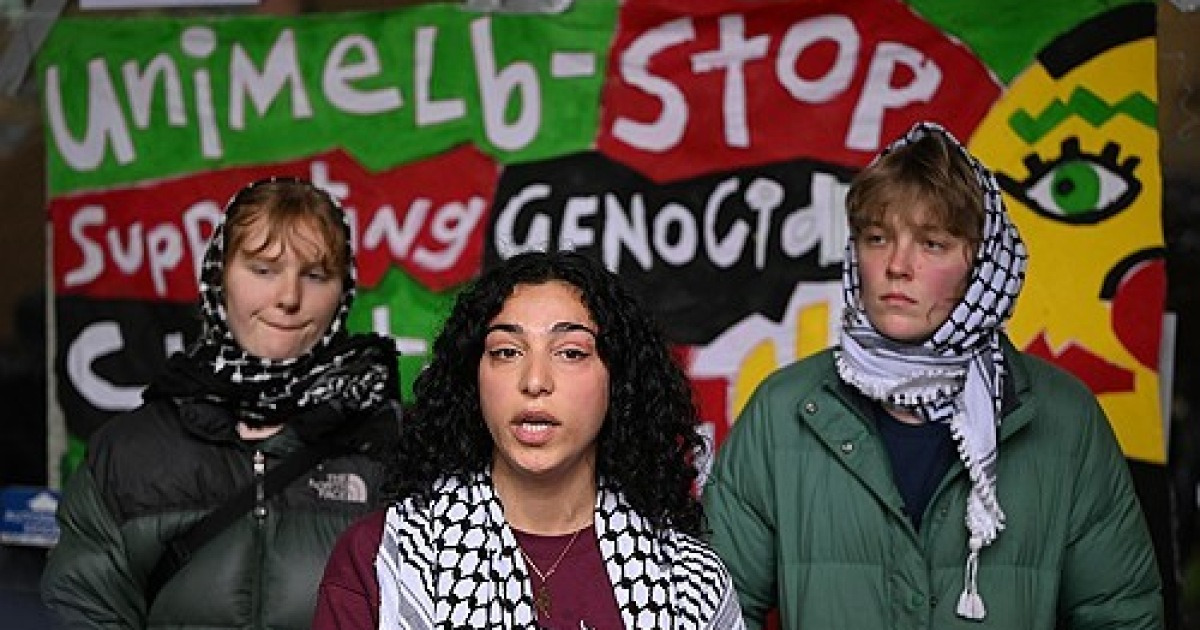AUSTRALIA UNIVERSITY MELBOURNE PROTEST