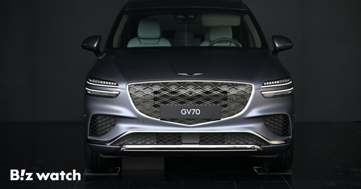 '럭셔리 SUV' GV70 부분변경 모델 살펴보니 '단단해졌다'