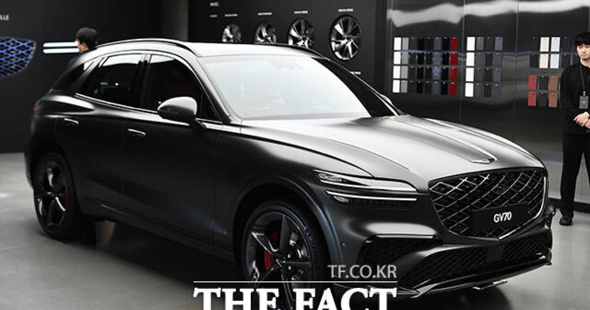 '럭셔리 SUV'의 정석…제네시스 신형 GV70 'MLA·신규 그릴'로 고급감↑