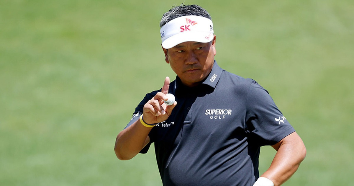 '54살' 최경주, KPGA SK텔레콤 오픈 3라운드 5타 차 선두