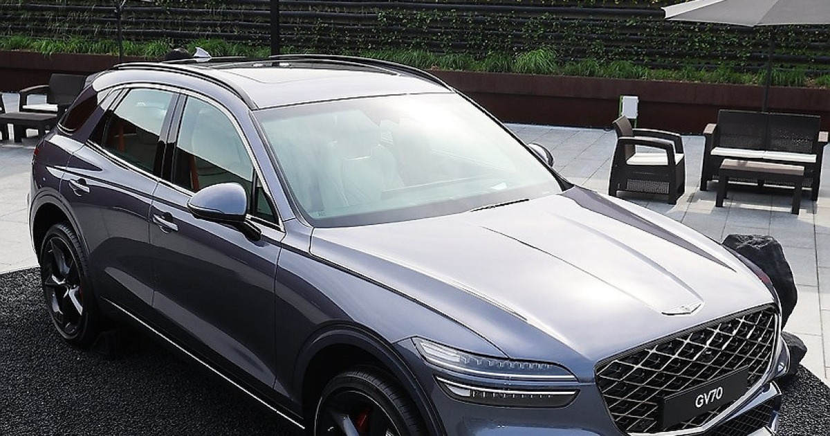 제네시스 GV70 부분 변경 모델 공개