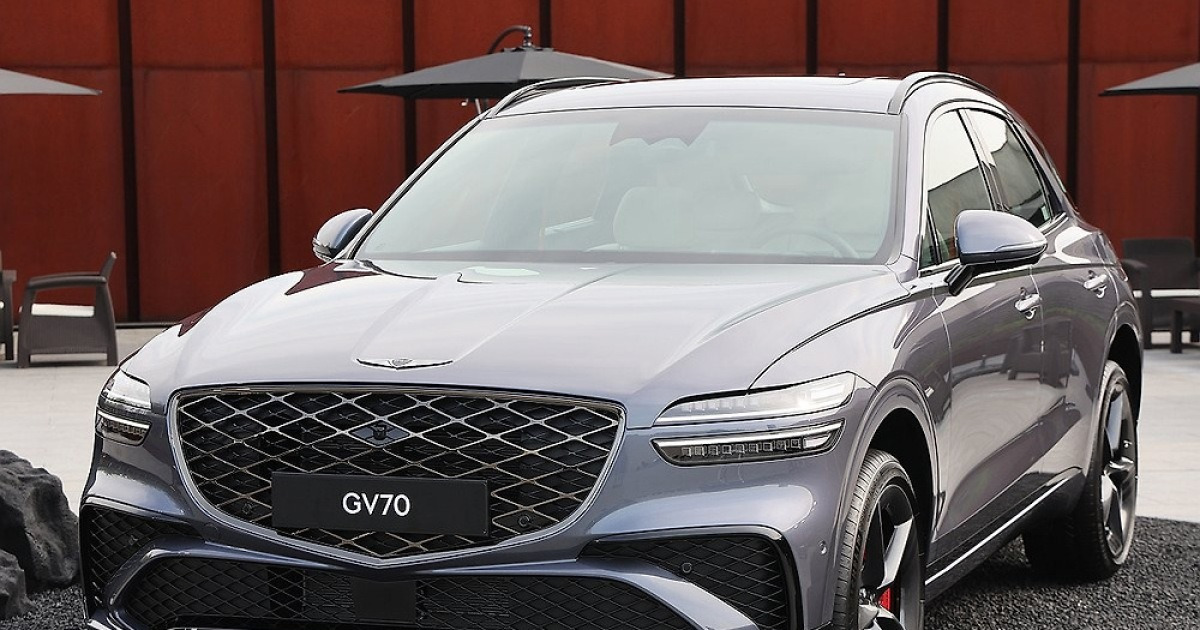 제네시스 GV70 부분 변경 모델 공개