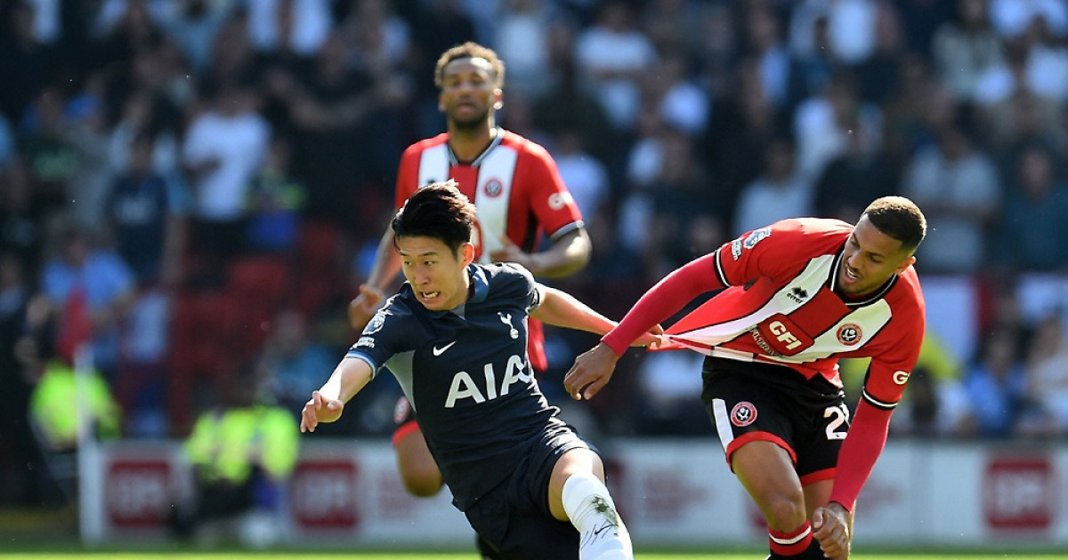 'EPL 전설들과 어깨를 나란히' 손흥민, EPL 6번째 통산 3회 10-10 달성! 토트넘, 셰필드에 1-0 리드