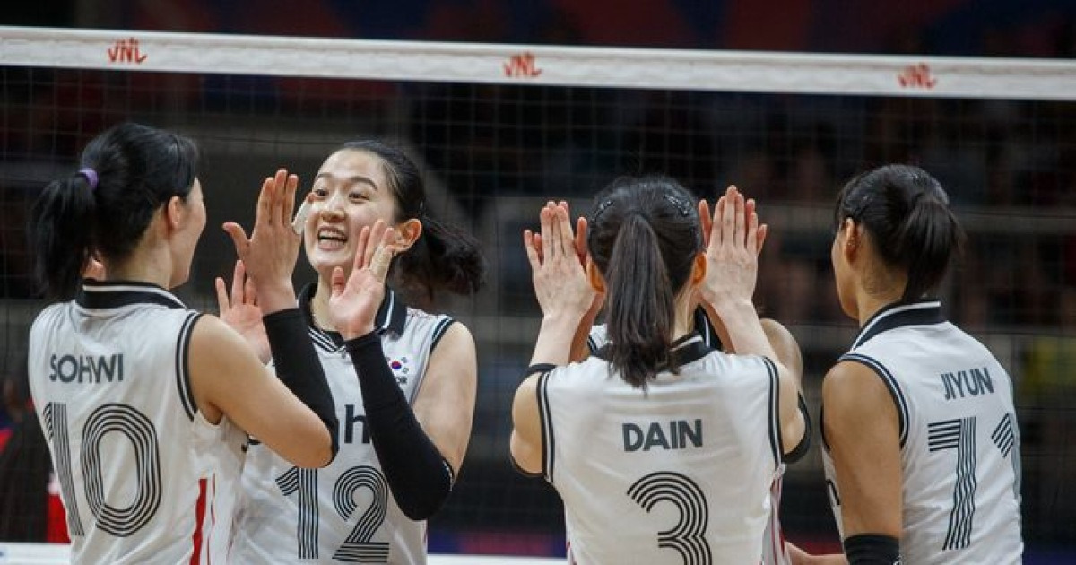 ‘이게 얼마만이야!’ 여자배구, 태국 꺾고 VNL 30연패 탈출