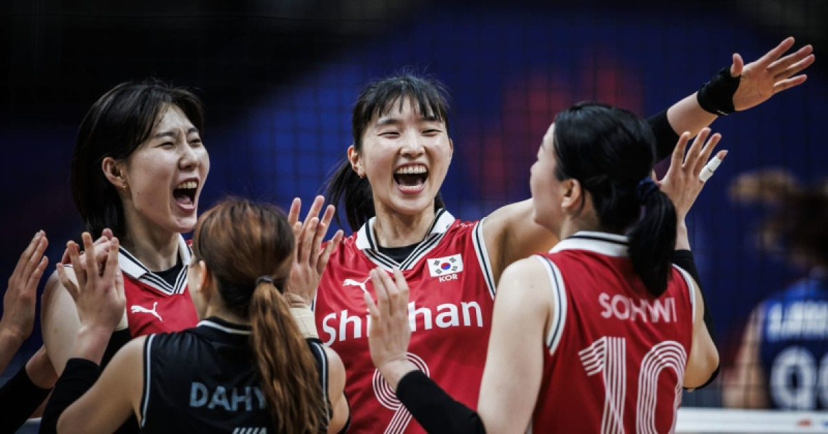 '세계 14위→VNL 30연패→43위 추락' 여자배구, 태국전 승리로 37위 반등