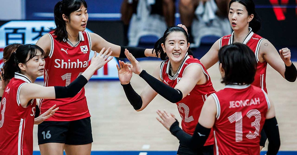 여자배구 대표팀, 태국 꺾고 VNL 30연패 탈출