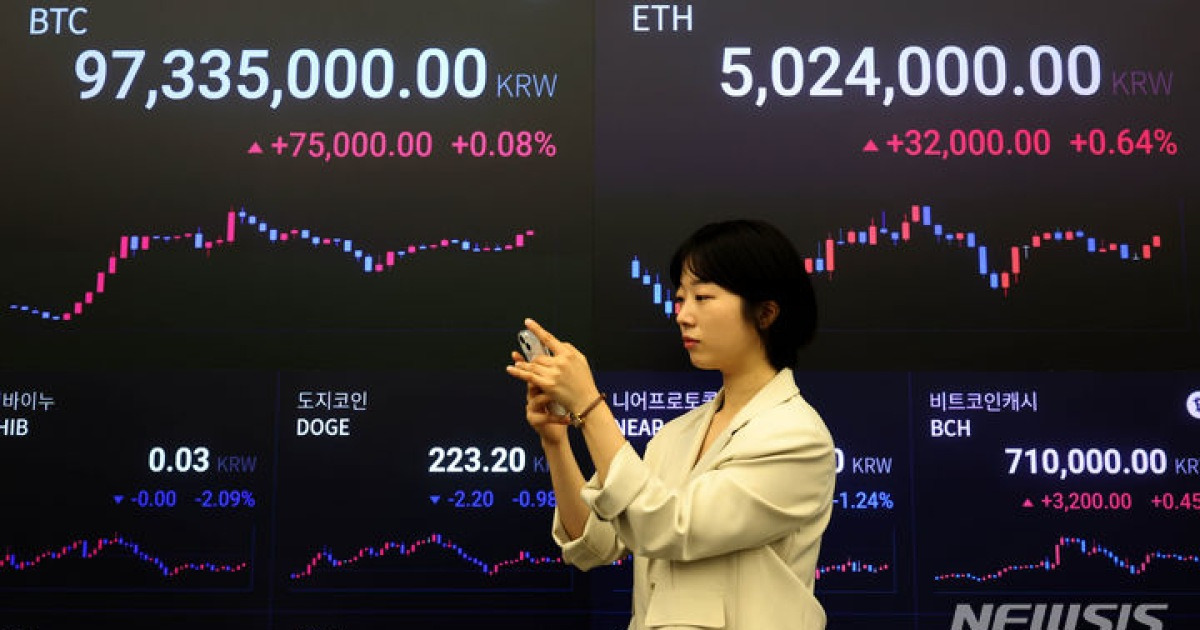 "ETF 효과 좋네"…비트코인, 이더리움발 불장에 9800만원 회복