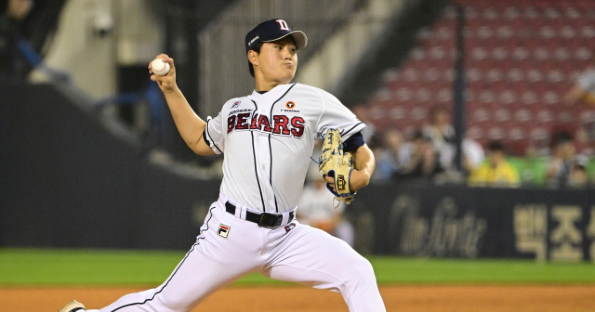 'KBO 최다 홈런 타자'에게 150km 직구 '쾅'→2승째 챙긴 '곰군단' 신인...사령탑도 깜짝 "상대가 누구든 압도하는 포스가 있다" [MD잠실]