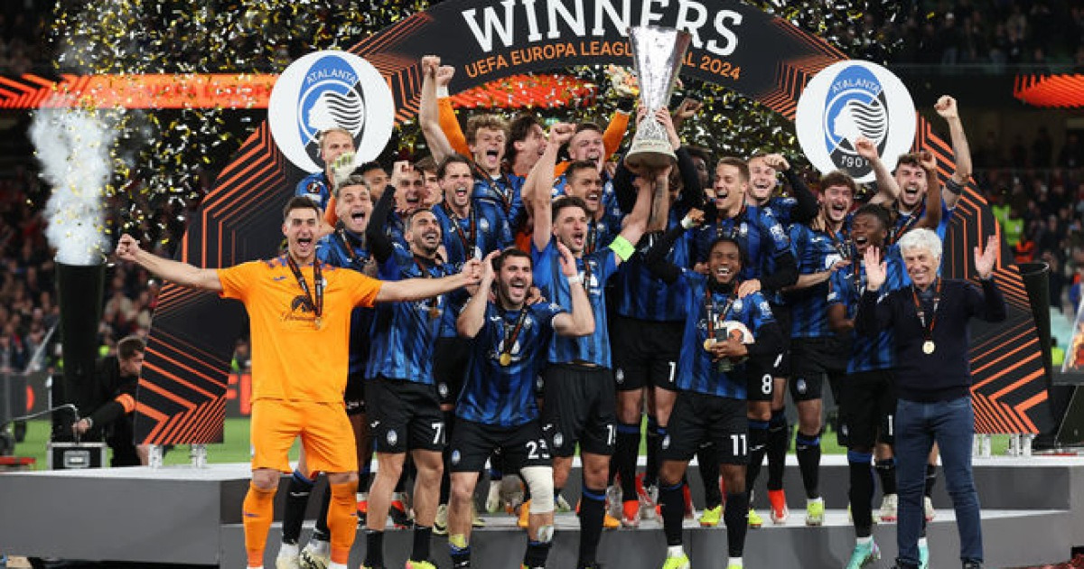 '루크먼 해트트릭 폭발!' 아탈란타, UEL 결승서 '51경기 무패행진' 레버쿠젠에 3-0 승리→구단 역사상 최초 유럽대항전 우승