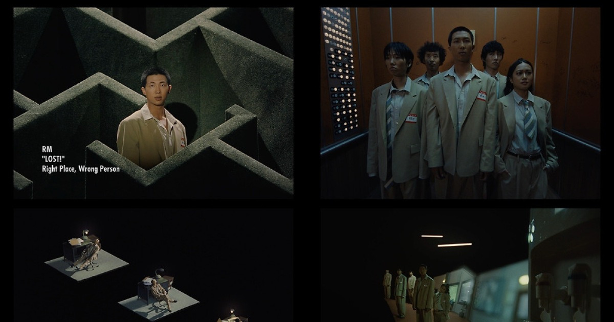 RM 'LOST!' 뮤직비디오 공개…기발한 상상력과 묘한 여운