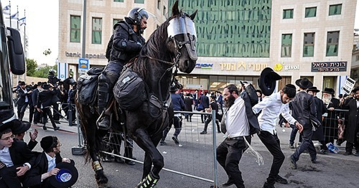 MIDEAST ISRAEL PROTEST ORTHODOX DRAFT