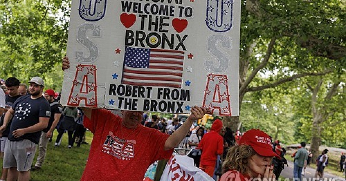USA TRUMP RALLY IN BRONX