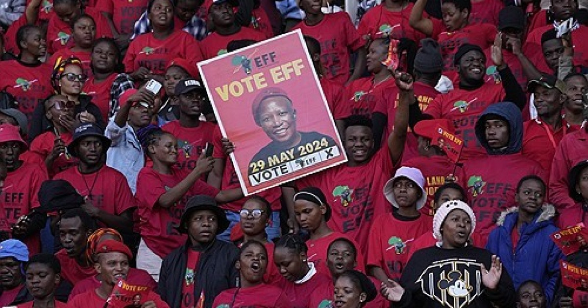 South Africa Elections EFF Rally